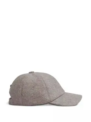 Fedeli Land Cashmere Buttoned Hat - Grey