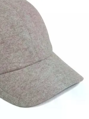 Fedeli Land Cashmere Buttoned Hat - Grey