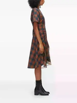 3.1 Phillip Lim Plaid Asymmetrical Dress