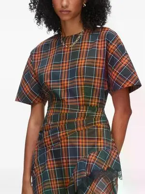 3.1 Phillip Lim Plaid Asymmetrical Dress