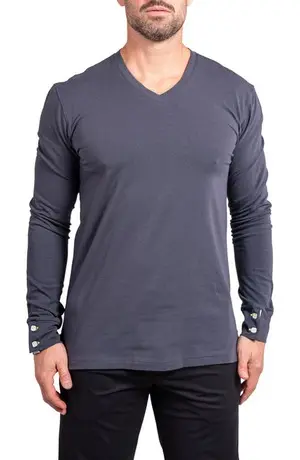 MACEOO Edison Ascension V-neck Long Sleeve T-shirt