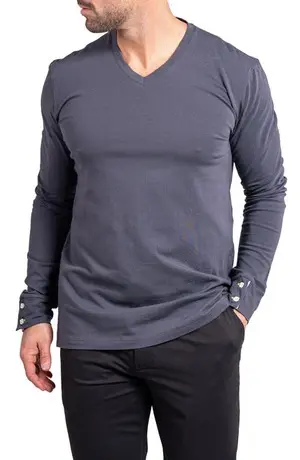 MACEOO Edison Ascension V-neck Long Sleeve T-shirt
