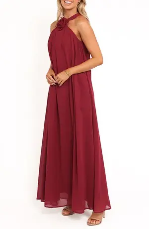 PETAL & PUP Melba Rosette Maxi Dress