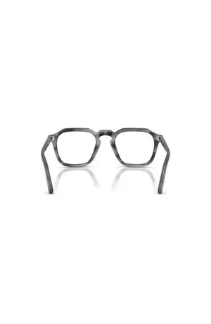Persol 48mm Square Optical Glasses - Grey