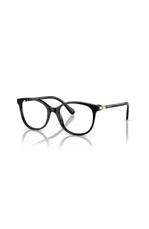 SWAROVSKI 53mm Square Optical Glasses - Black