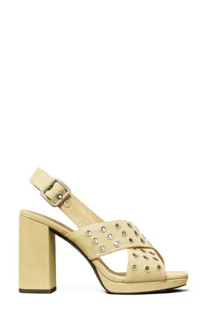 Tory Burch Slingback Platform Sandal - Praline