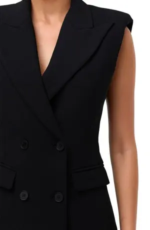 Naked Wardrobe Sleeveless Ponte Blazer Vest