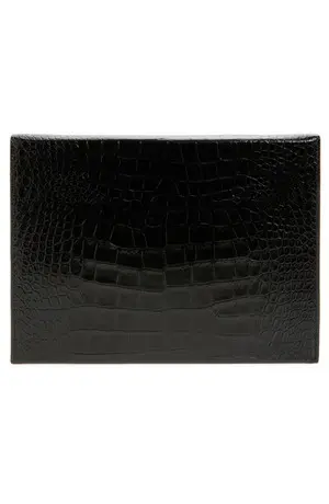 TOM FORD Croc Embossed Patent Leather Clutch