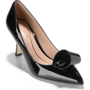 Cole Haan Florette Pointed Toe Pumps Black Patent Ltr