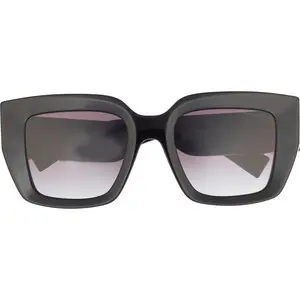 Miu Miu 51mm Gradient Square Sunglasses - Black/gradient Grey