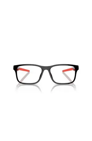 SCUDERIA FERRARI 56mm Rectangle Eyeglasses - Black