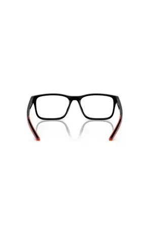 SCUDERIA FERRARI 56mm Rectangle Eyeglasses - Black