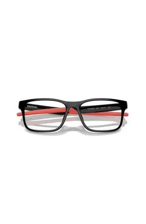 SCUDERIA FERRARI 56mm Rectangle Eyeglasses - Black