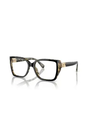 Michael Kors 54mm Square Optical Glasses - Black