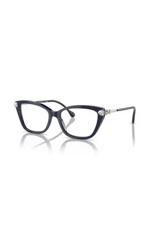 SWAROVSKI Cat Eye Optical Glasses Blue