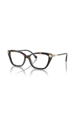 SWAROVSKI Cat Eye Optical Glasses - Tortoise