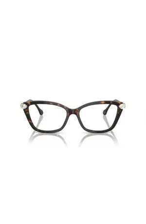 SWAROVSKI Cat Eye Optical Glasses - Tortoise