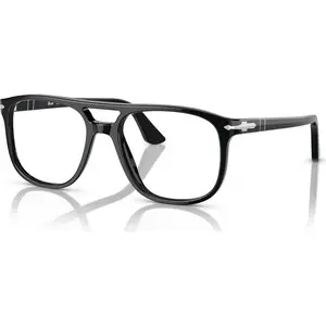 Persol 52mm Pilot Optical Glasses - Black