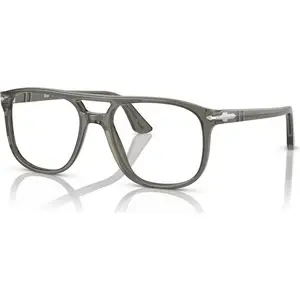Persol 52mm Pilot Optical Glasses - Grey