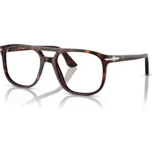Persol 52mm Pilot Optical Glasses - Tortoise