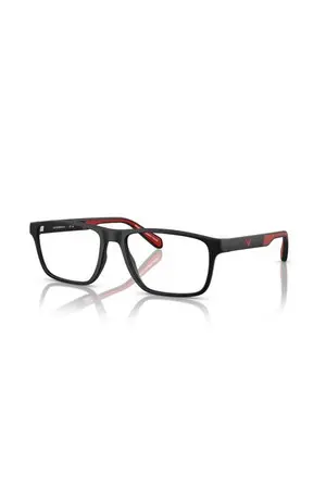 Emporio Armani 54mm Rectangle Optical Glasses - Black