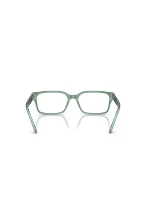 Emporio Armani 53mm Rectangle Optical Glasses - Green
