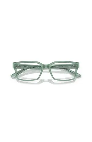 Emporio Armani 53mm Rectangle Optical Glasses - Green