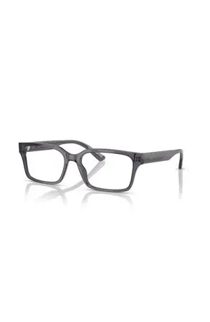 Emporio Armani 53mm Rectangle Optical Glasses - Grey