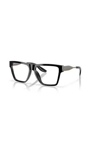 COSTA 57mm Square Full Rim Eyeglasses - Black