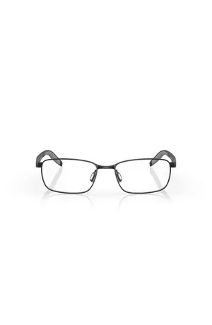 COSTA 53mm Rectangle Full Rim Eyeglasses - Black