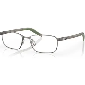 COSTA 53mm Rectangle Full Rim Eyeglasses - Grey