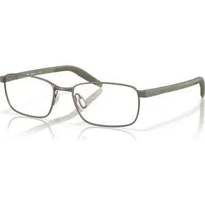 COSTA 53mm Rectangle Eyeglasses - Silver/green
