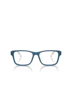 Emporio Armani 53mm Rectangle Optical Glasses - Blue