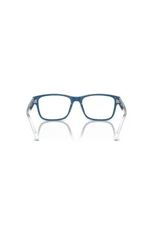 Emporio Armani 53mm Rectangle Optical Glasses - Blue