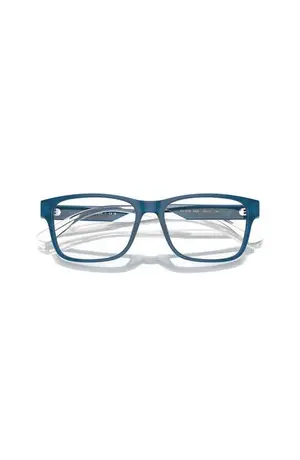 Emporio Armani 53mm Rectangle Optical Glasses - Blue