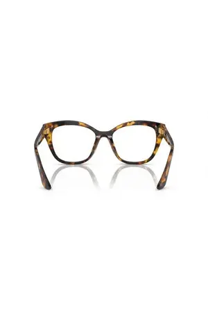 Miu Miu Square Acetate Eyeglasses With Logo Detail - Tortoise