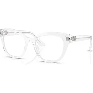 Miu Miu 54mm Square Optical Glasses - Transparent
