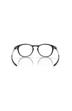 Oakley 52mm Round Full Rim Eyeglasses - Black
