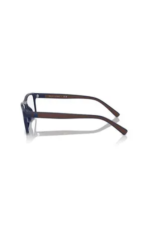 Polo Ralph Lauren 56mm Rectangle Full Rim Eyeglasses - Blue