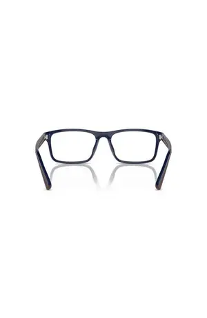 Polo Ralph Lauren 56mm Rectangle Full Rim Eyeglasses - Blue