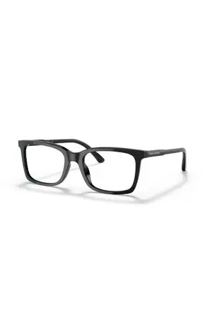 Brooks Brothers 55mm Square Optical Glasses - Black