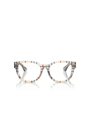 Burberry 51mm Phantos Optical Glasses - Tan/grey