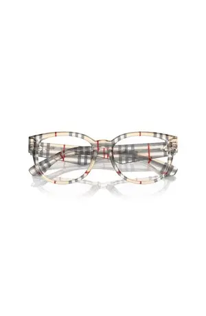 Burberry 51mm Phantos Optical Glasses - Tan/grey