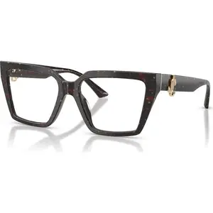 JIMMY CHOO Cat Eye Acetate Eyeglasses - Brown