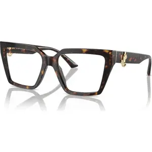 JIMMY CHOO Cat Eye Acetate Eyeglasses - Tortoise