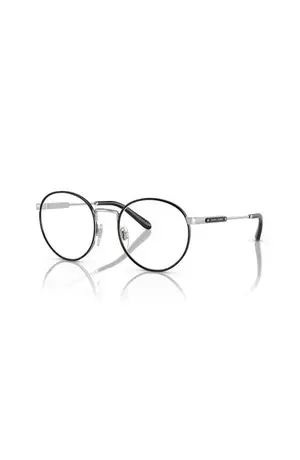 Ralph Lauren 50mm Round Optical Glasses - Black