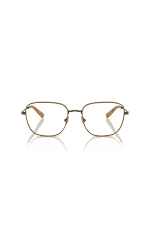 Brooks Brothers 54mm Square Optical Glasses - Gold