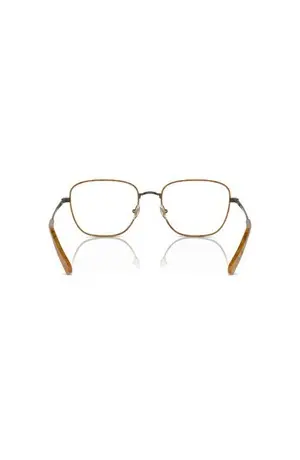 Brooks Brothers 54mm Square Optical Glasses - Gold