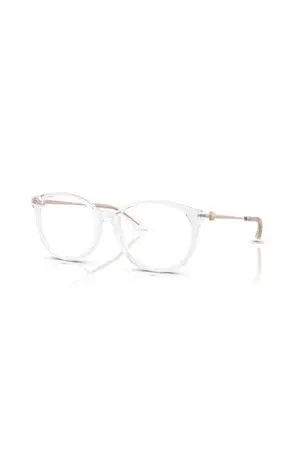 Armani Exchange 54mm Cat Eye Optical Glasses - Transparent