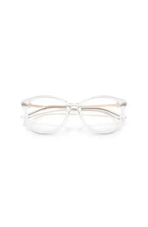 Armani Exchange 54mm Cat Eye Optical Glasses - Transparent